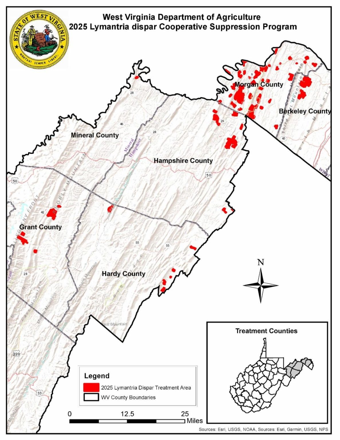 WVDA Begins Lymantria Dispar Treatments for Spring 2025 : West Virginia ...